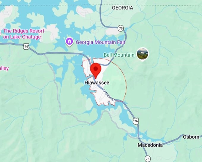 16. hiawassee map