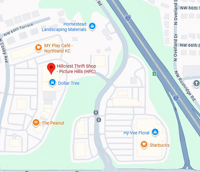 16. hillcrest thrift shop picture hills (hpc) map