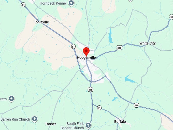 16. hodgenville ky map