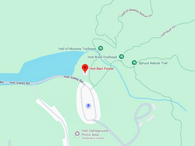 16. hoh rain forest map