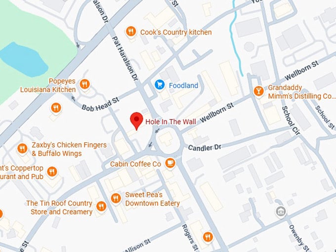 16. hole in the wall map