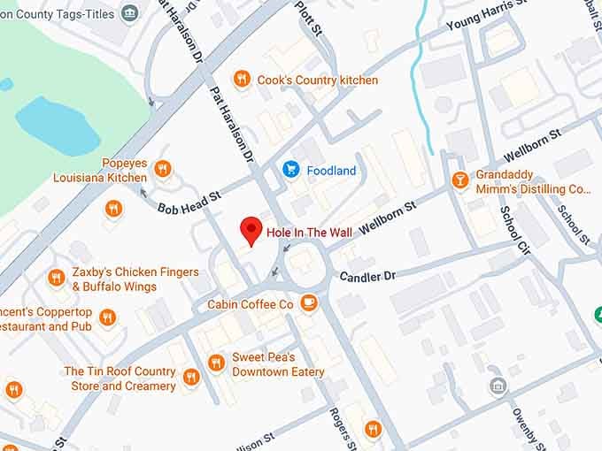 16. hole in the wall map