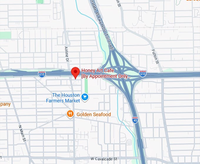 16. honey art cafe map