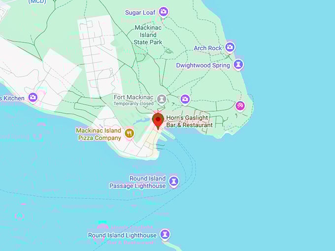 16. horn's gaslight bar & restaurant map