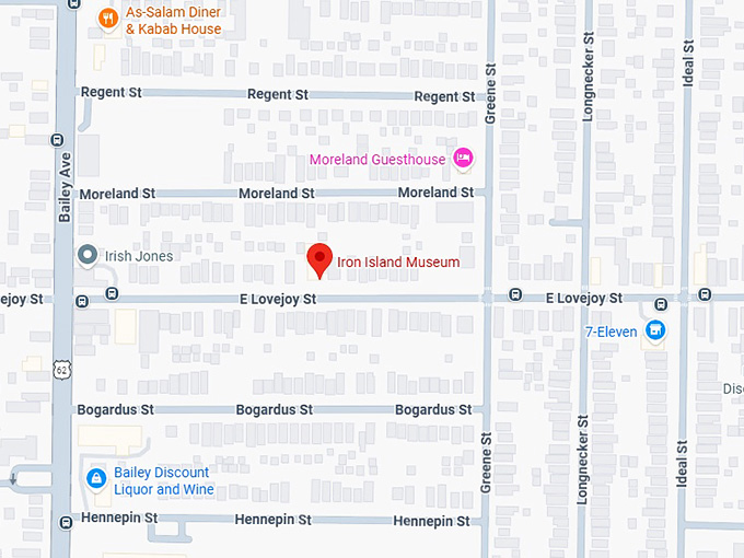 16. iron island museum map