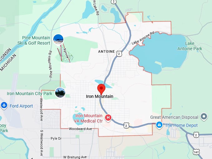 16. iron mountain map