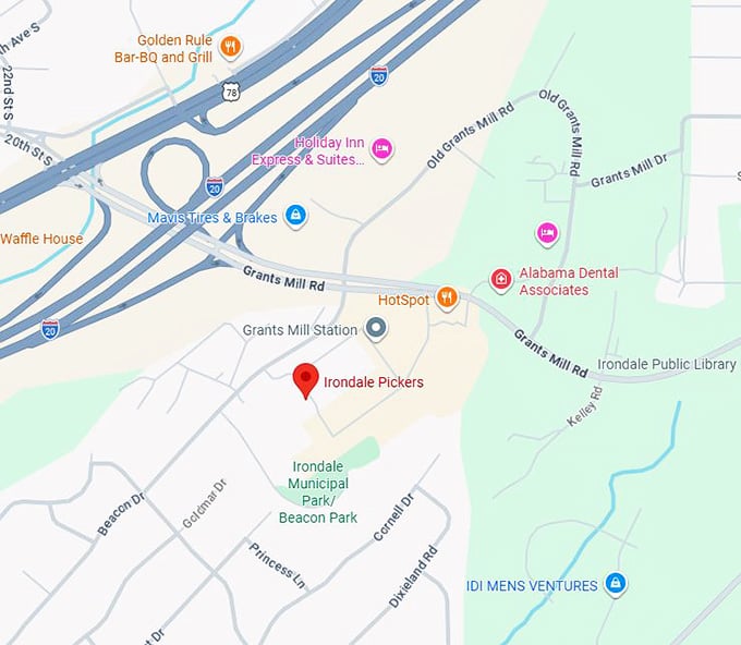 16. irondale pickers map