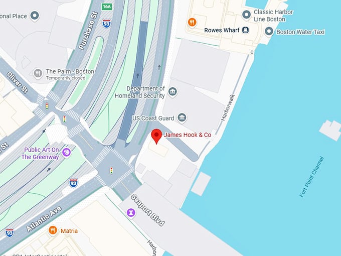 16. james hook & co. map