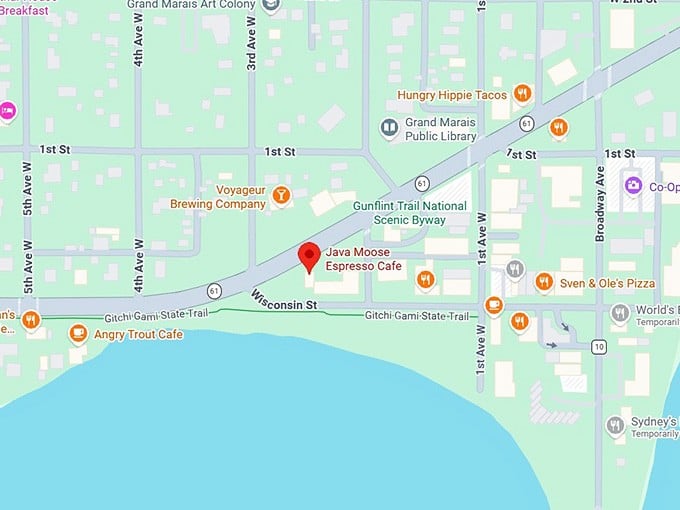 16. java moose espresso cafe map