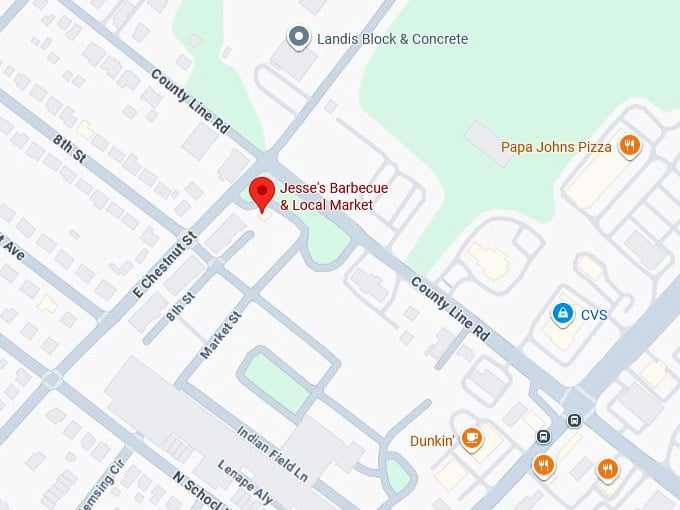 16. jesse's barbecue & local market's map