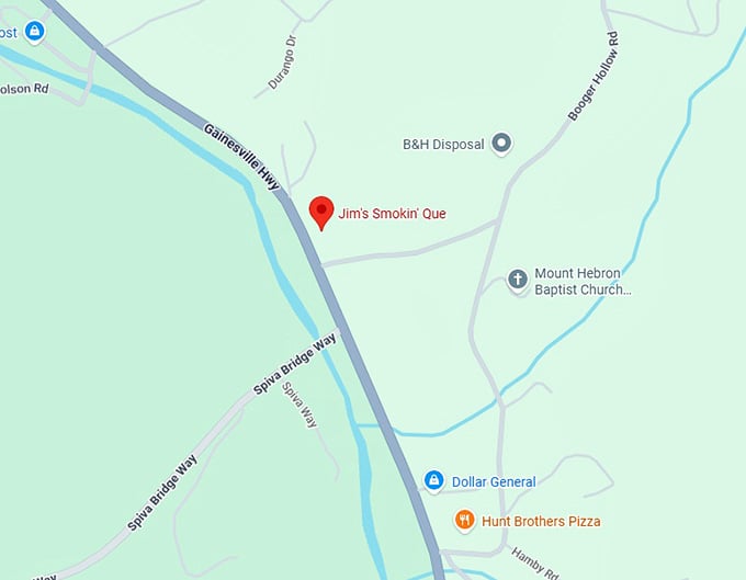 16. jim's smokin' que map