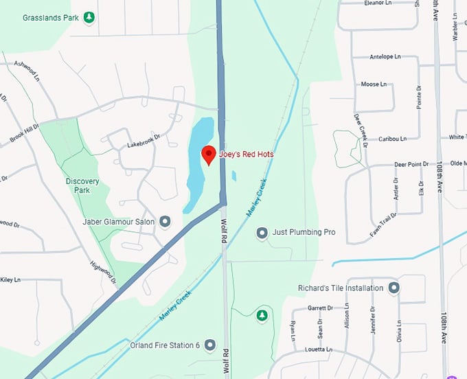 16. joey's red hots map