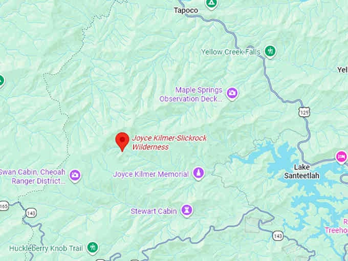 16. joyce kilmer slickrock wilderness map