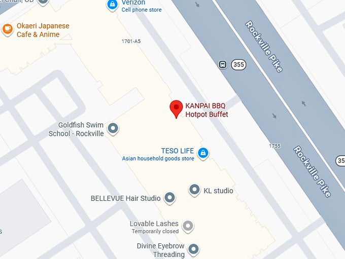 16. kanpai bbq hotpot buffet's map