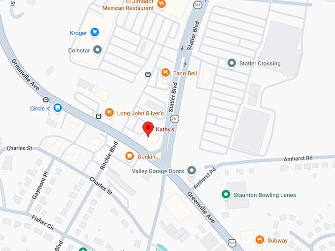 16. kathy&rsquo;s restaurant map