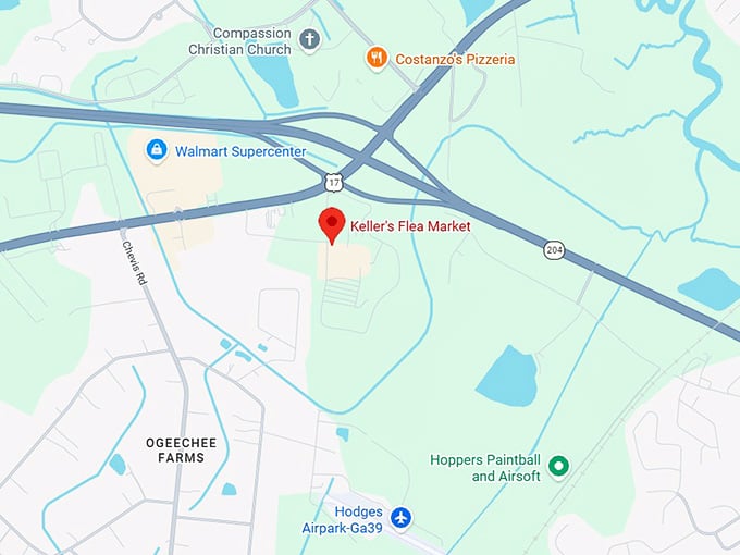 16. keller's flea market map