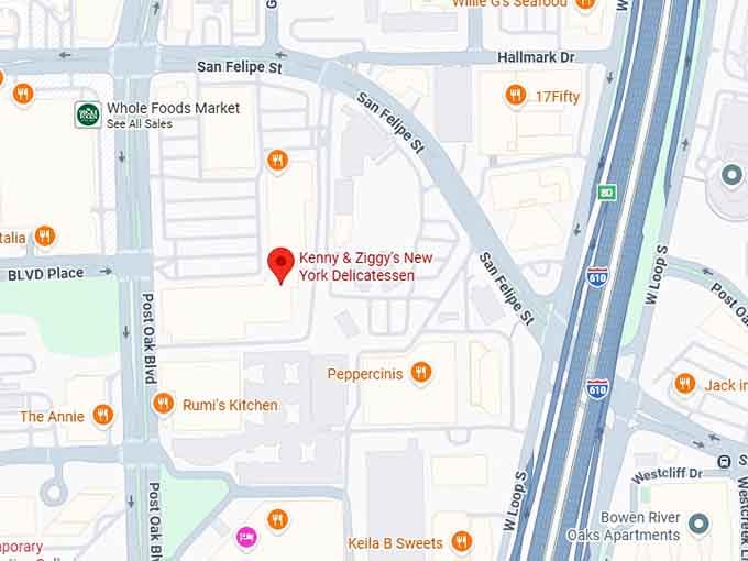 16. kenny & ziggy's new york delicatessen map