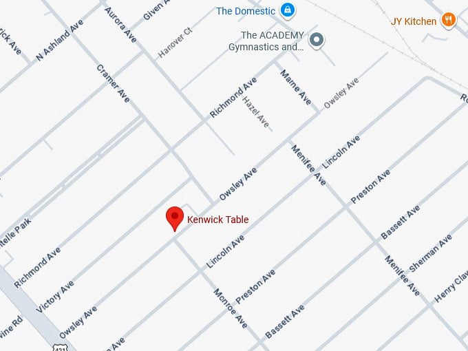16. kenwick table's map