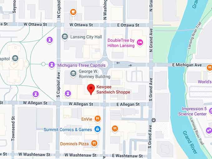 16. kewpee sandwich shop map