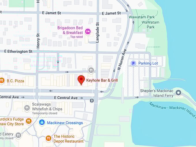 16. keyhole bar & grill map