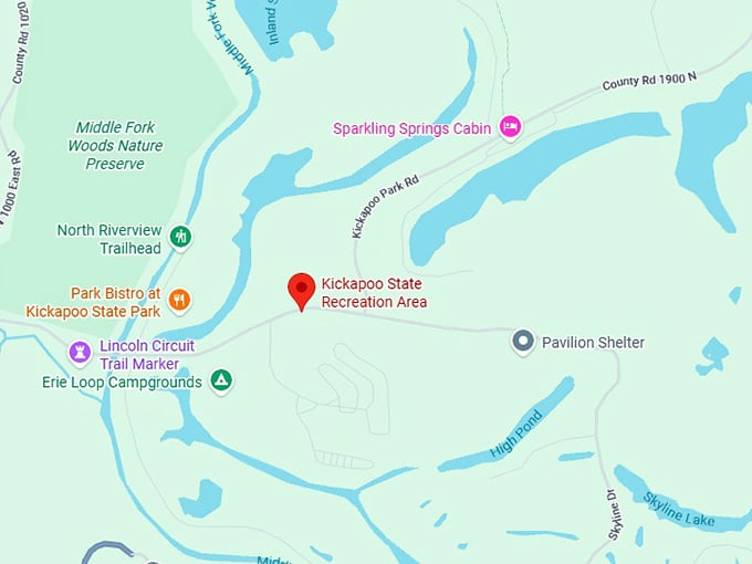 16. kickapoo state recreation area map