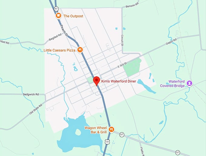 16. kim's waterford diner map