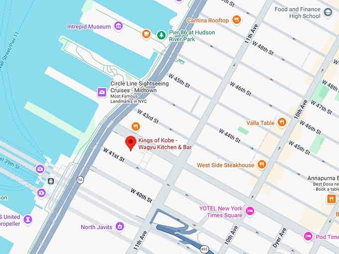 16. kings of kobe wagyu kitchen & bar map