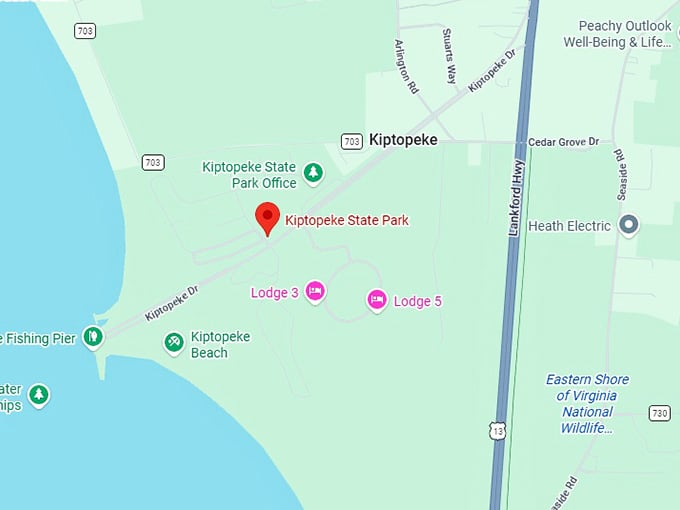 16. kiptopeke state park map