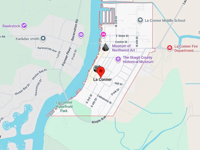 16. la conner, wa map
