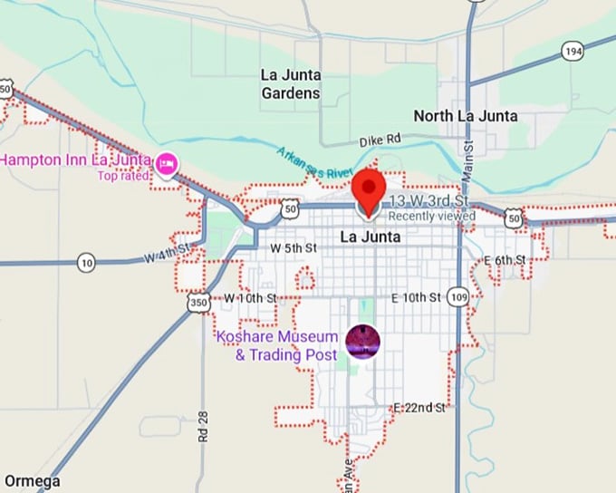 16. la junta map
