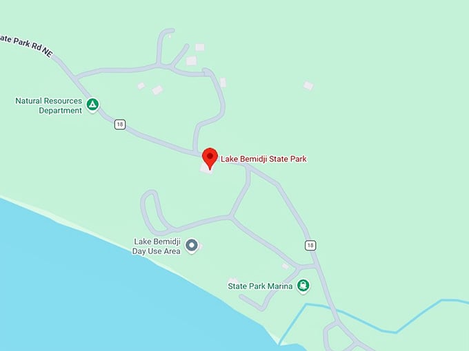 16. lake bemidji state park map