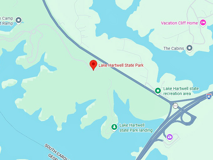 16. lake hartwell state park map
