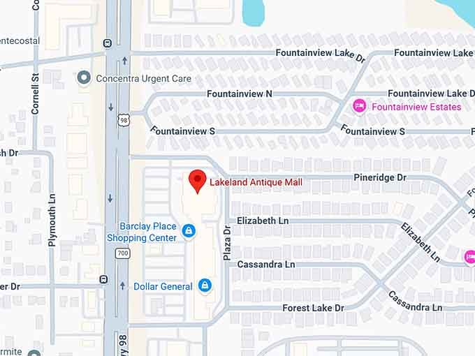 16. lakeland antique mall map