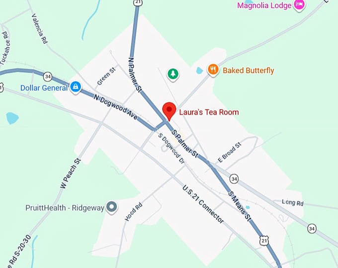 16. laura's tea room map