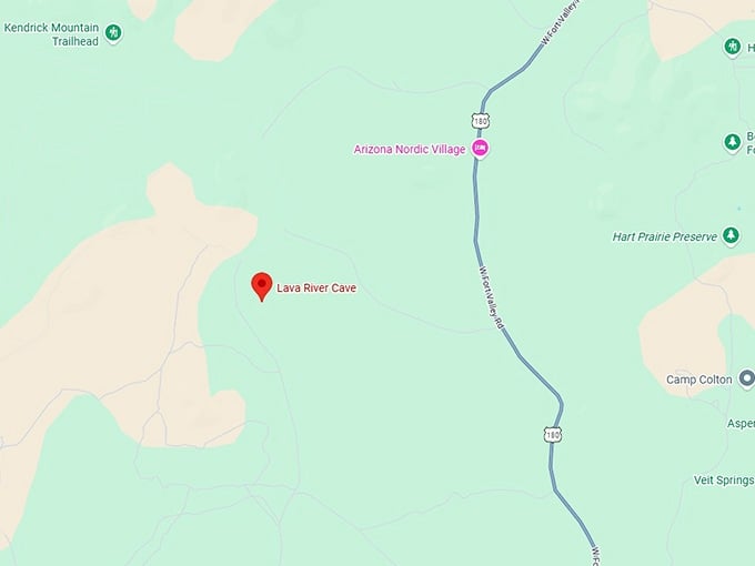 16. lava river cave map