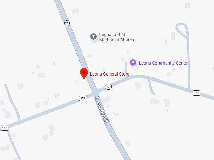 16. leona general store map