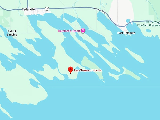 16. les cheneaux islands, mi map