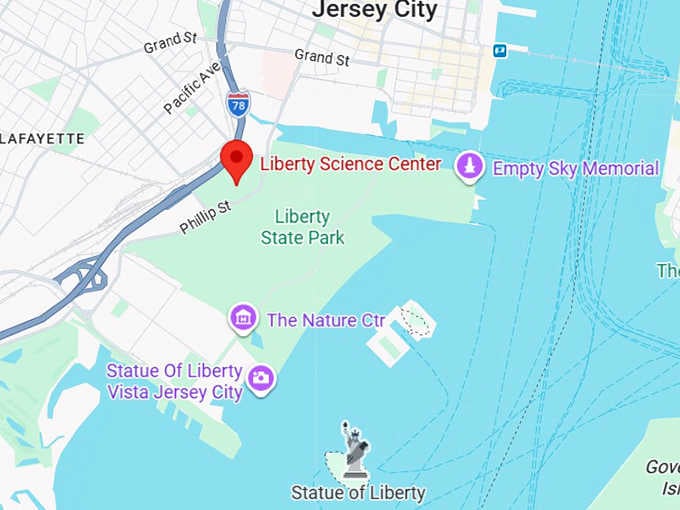 16. liberty science cеnter map