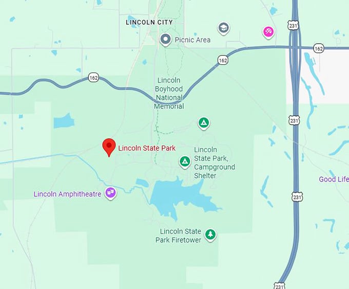 16. lincoln state park map