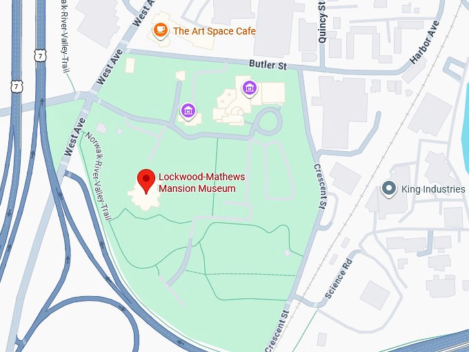16. lockwood mathews mansion map