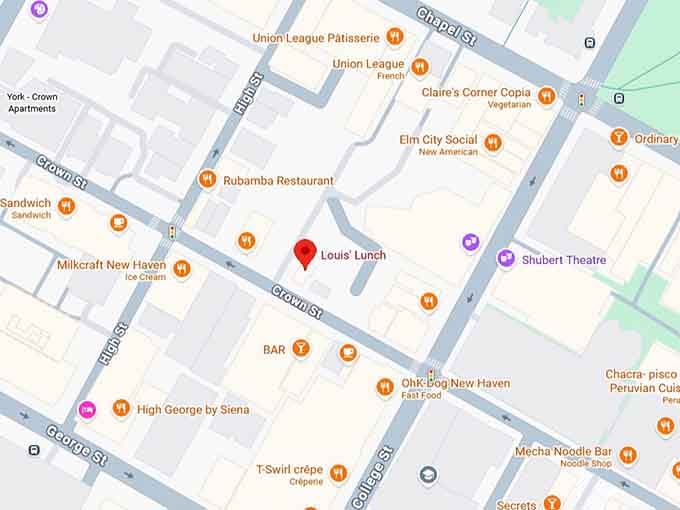 16. louis&rsquo; lunch map