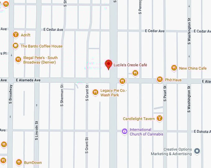 16. lucile's creole cafe map