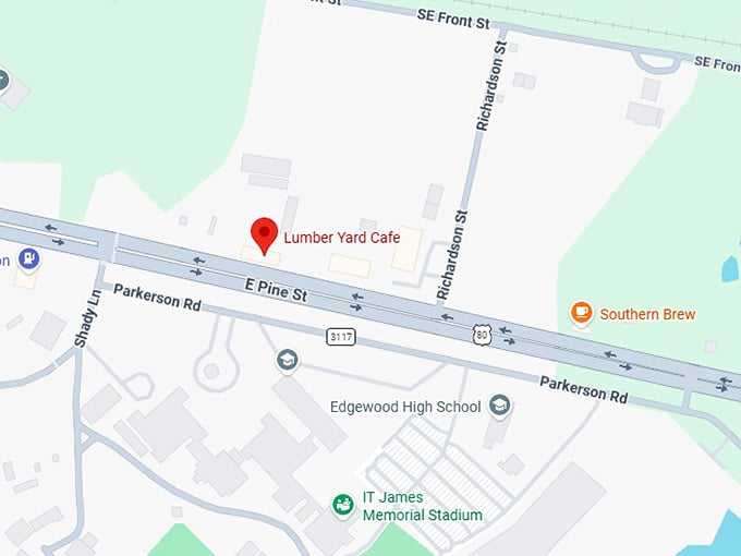 16. lumber yard cafe map