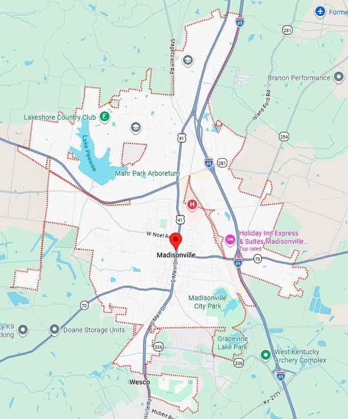 16. madisonville map