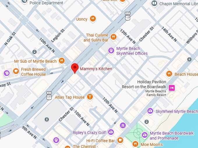 mammy&rsquo;s kitchen map