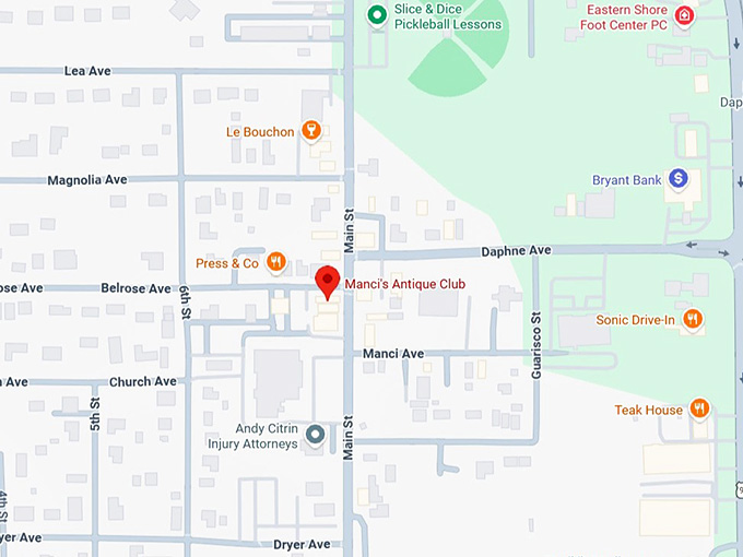 16. manci's antique club map