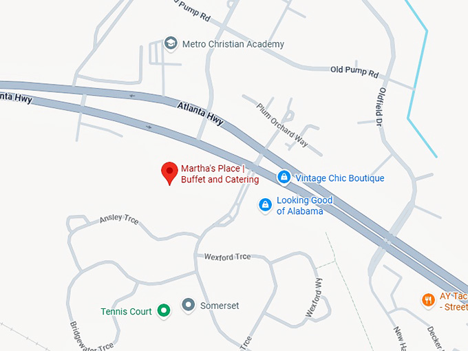 16. martha's place buffet and catering map