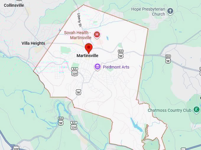 16. martinsville map