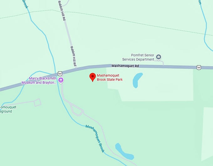 16. mashamoquet brook state park map