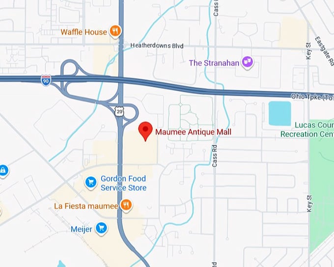 16. maumee antique mall map